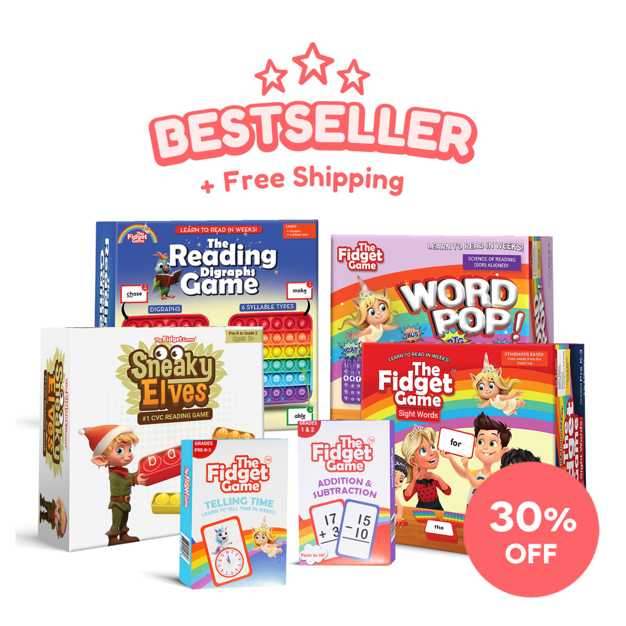 Sneaky Elves: Best Research-Based Reading Game – The Fidget Games