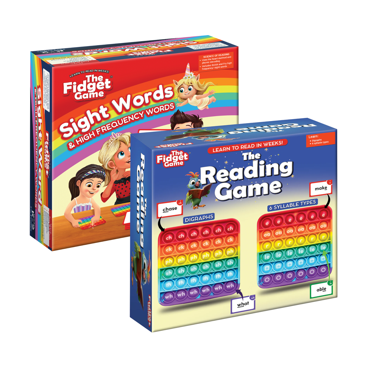 Sight Words + The Reading Digraphs Game – The Fidget Games