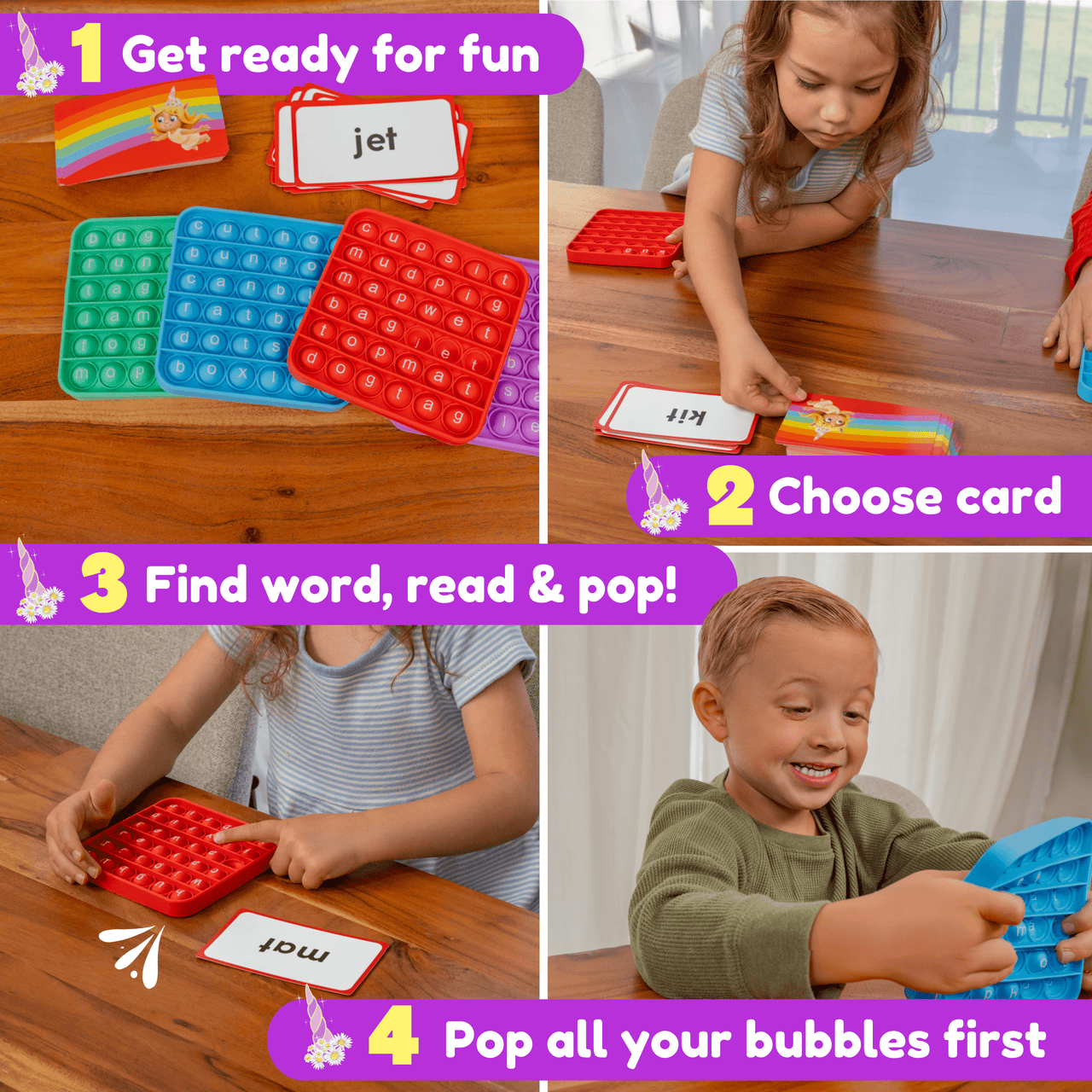 Word Pop: Learn Sound Blending and Master Common Words – The Fidget Games