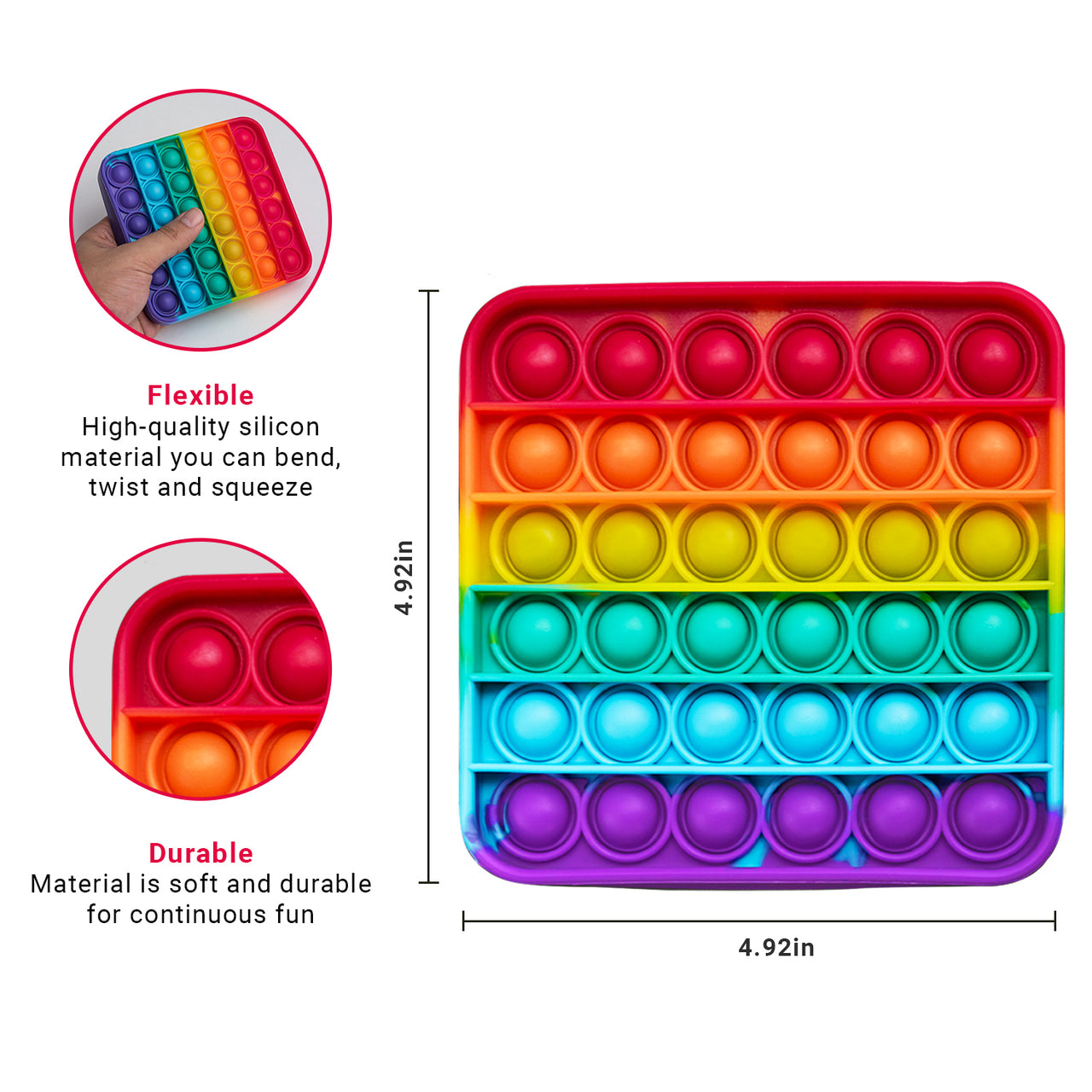 4 Extra Rainbow Fidget Mats (The Fidget Game: Sight Words) – The Fidget ...
