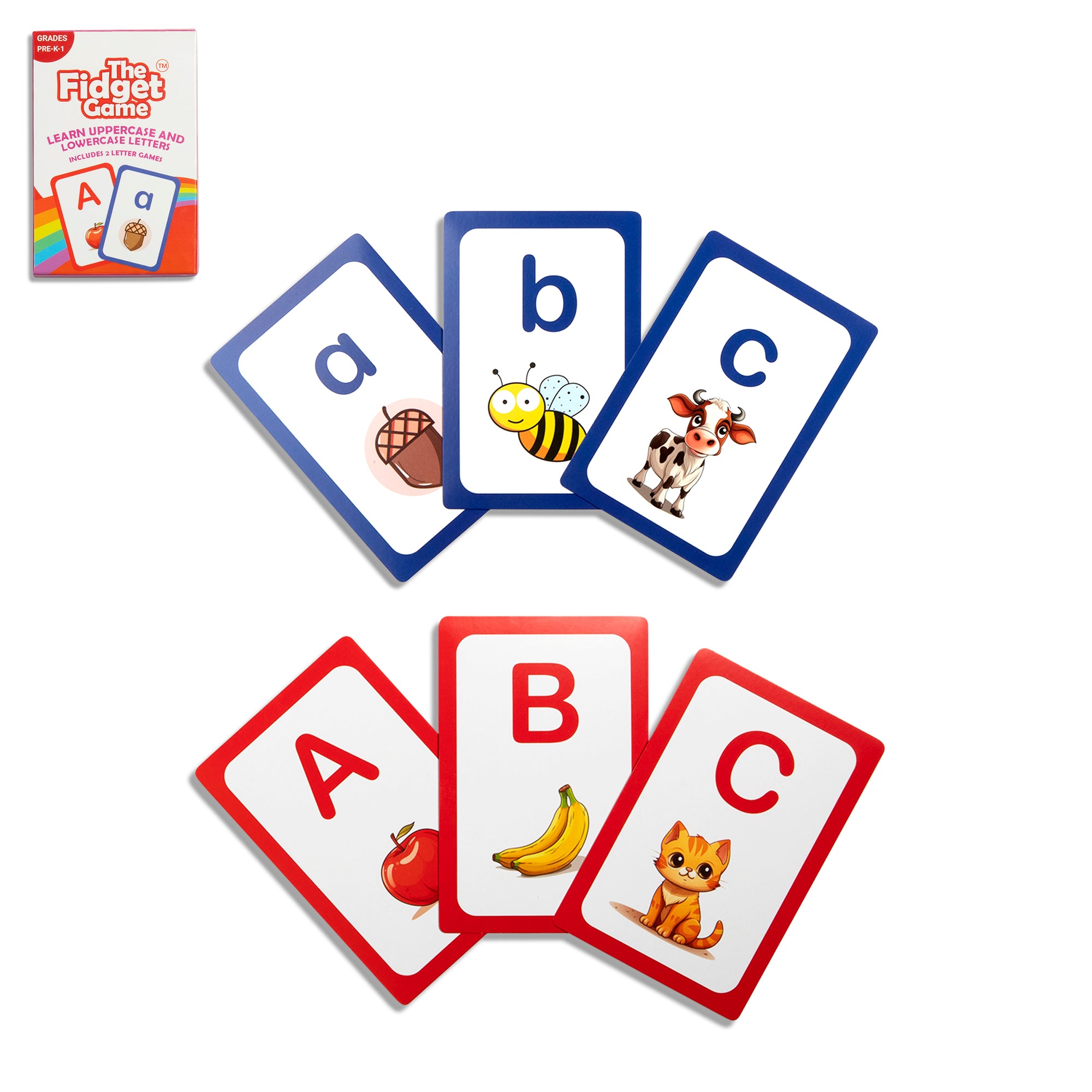 Letter Flash Cards Magnetic Big Alphabet ABC Flash Cards - 26 Sturdy ...
