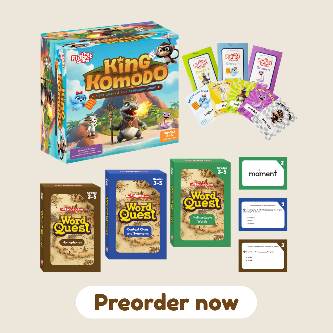 King Komodo – The Fidget Games
