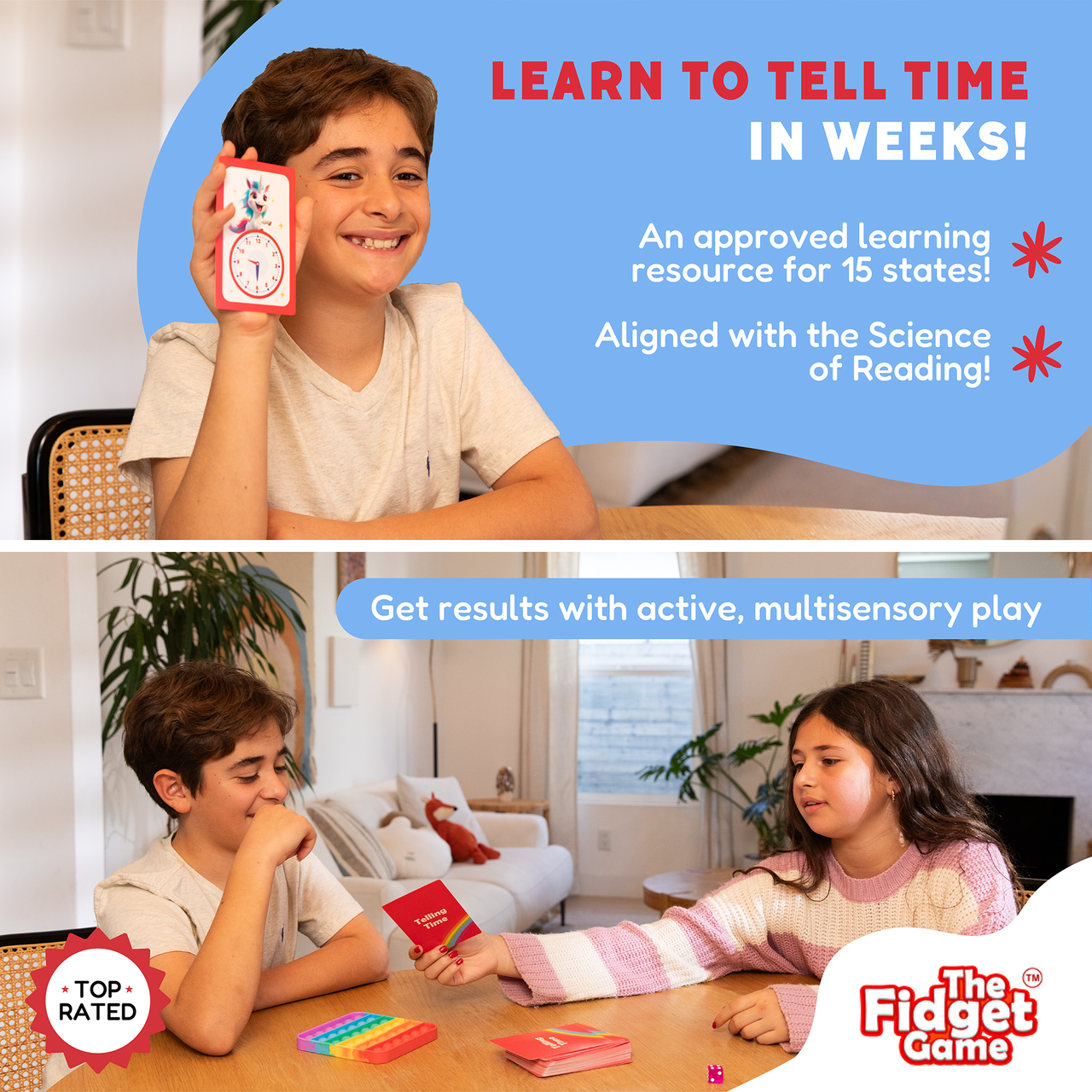 Telling Time Game: Learn and Practice Time With Your Kids – The Fidget ...